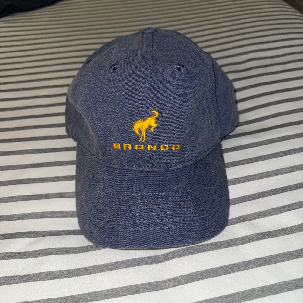 Ford Bronco Denim Cap With Logo Embroidery Nwot Os - Gem